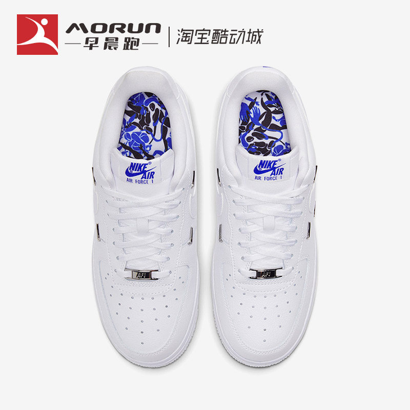 Nike/耐克 Air Force 1 AF1四钩纯白空军一号低帮板鞋 CT1990-100_虎窝淘