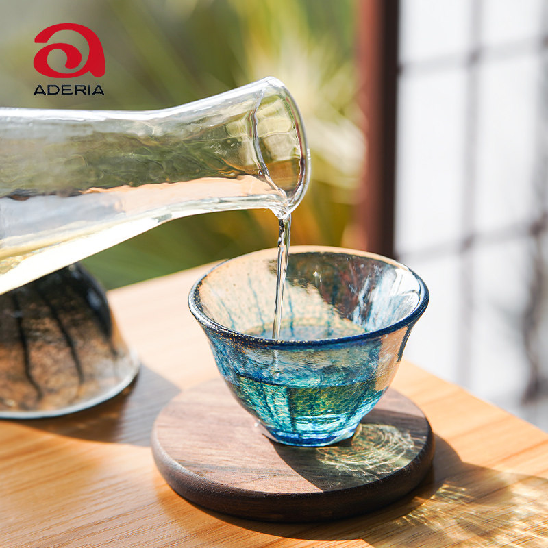 【日本原装进口aderia彩色玻璃杯手工清酒杯茶杯品茗杯花语金箔杯】选购介绍 - 轻舟网异形推荐