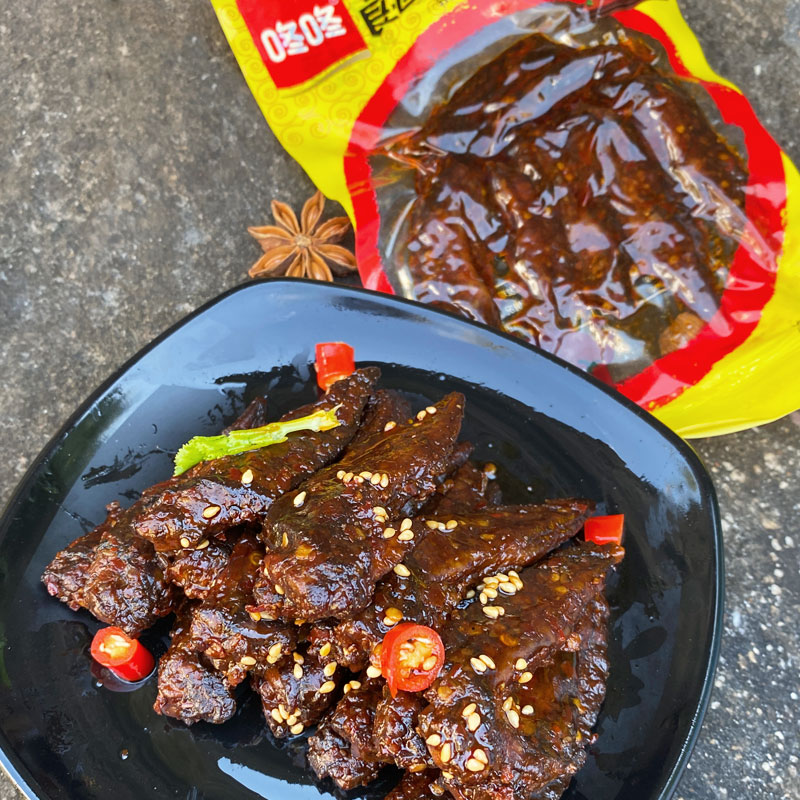 云南特产咚咚麻辣鸡翅尖42g*10袋装香辣卤味熟食鸡翅休闲零食小吃_虎窝淘