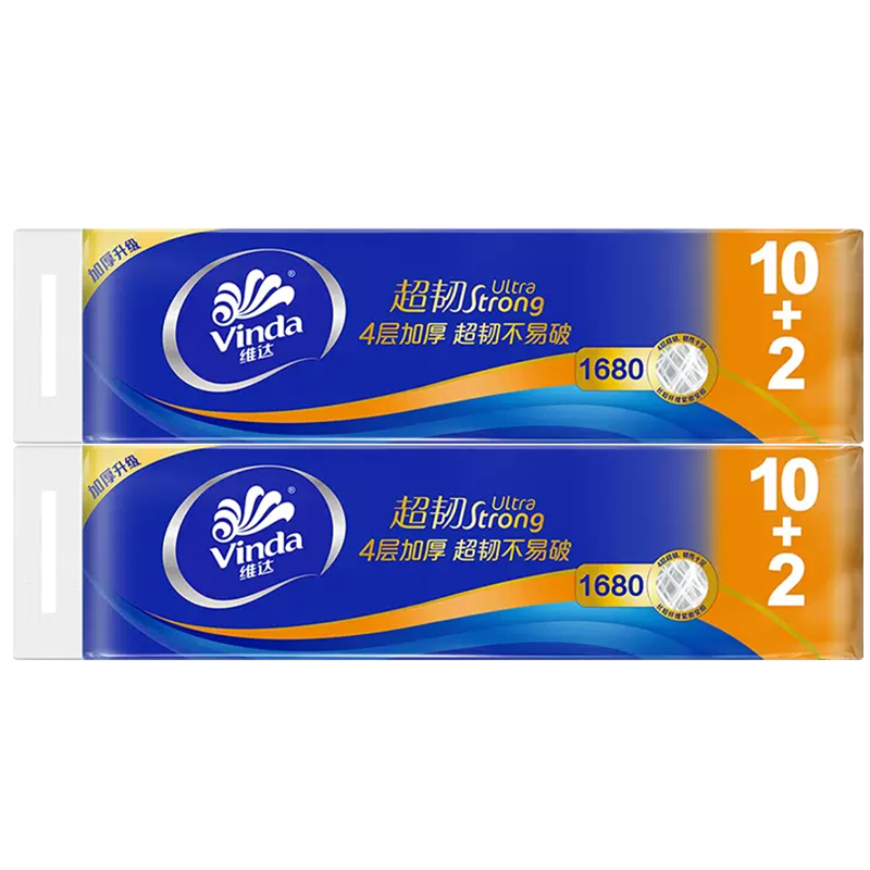 维达卷纸超韧无芯140克*2提24卷无香4层卫生纸卷筒纸厕纸家用c7_虎窝淘