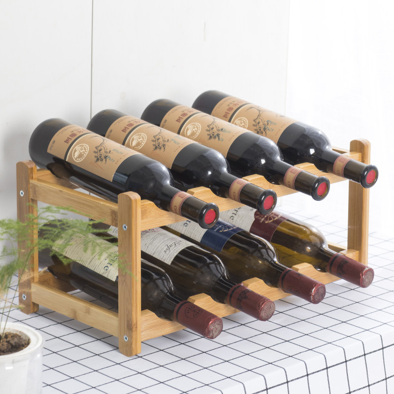 红酒架摆件酒瓶收纳架葡萄酒红酒架子酒柜酒格子红酒柜展示架家用_虎窝淘