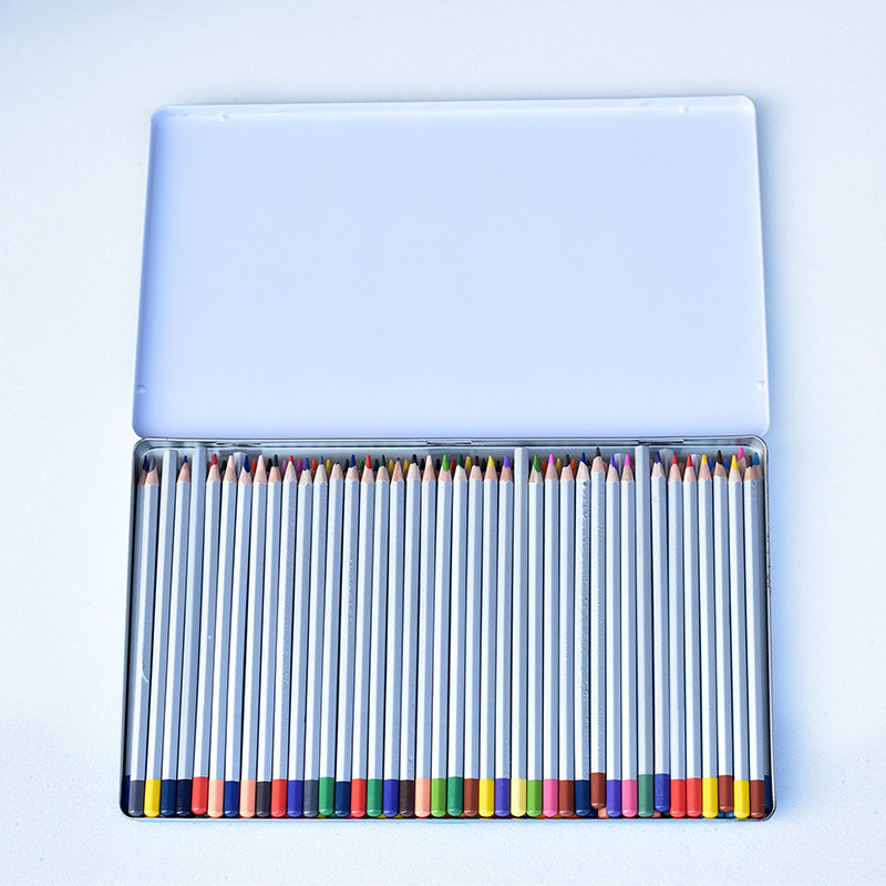 彩色铅笔铁盒彩铅笔盒彩铅无内衬收纳盒_虎窝淘