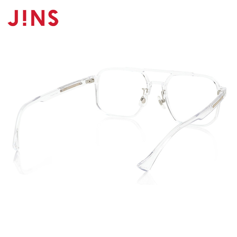 JINS睛姿含镜片近视镜男款多边形框型可加配防蓝光MRF23S039_虎窝淘