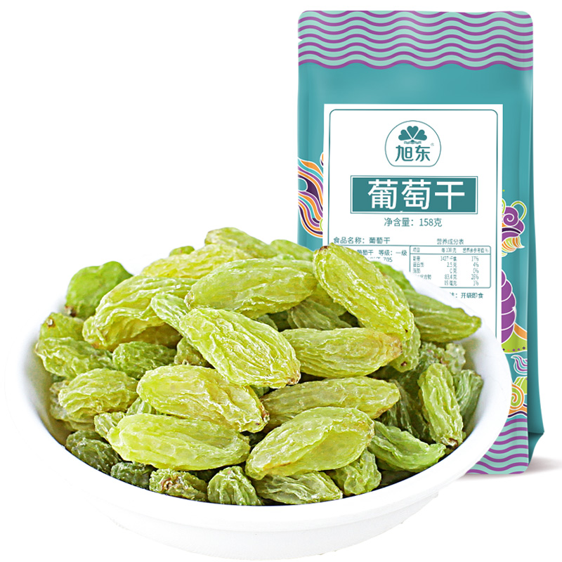 旭东葡萄干158g新疆特产免洗吐鲁番原色葡萄干零食蜜饯果干_虎窝淘