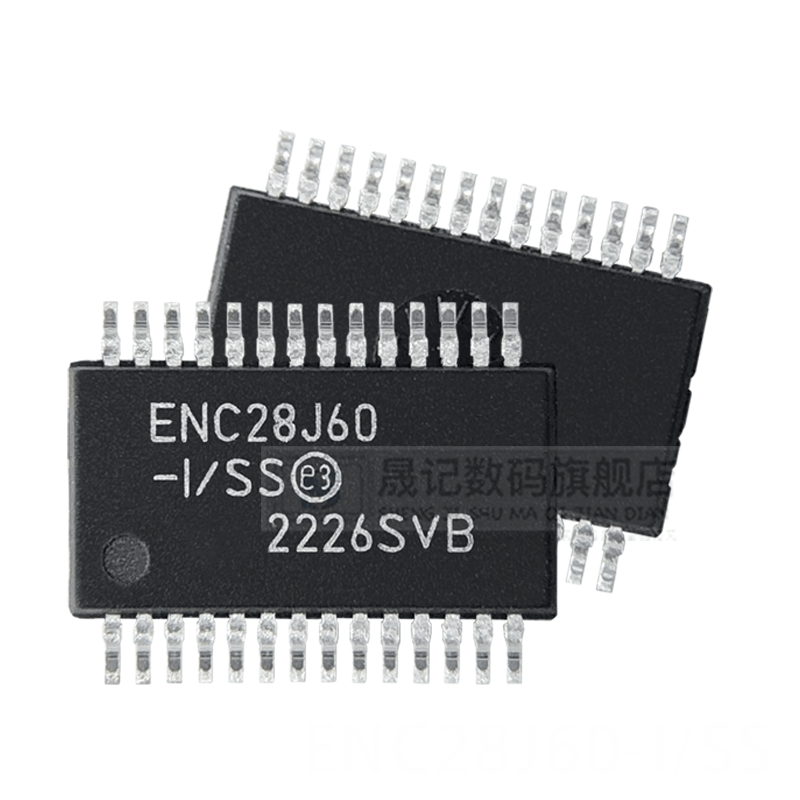 ENC28J60 ENC28J60-I/SS ENC28J60/SS以太网控制器 SSOP28_虎窝淘