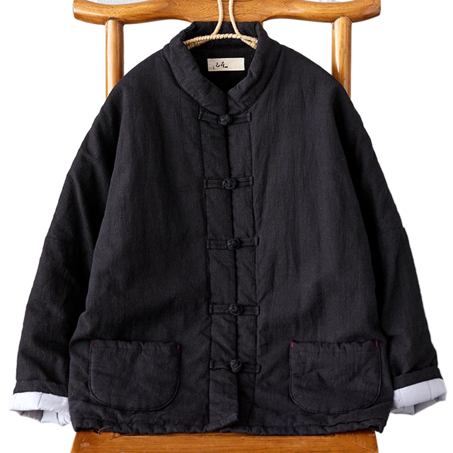 Jihe's original Chinese-style cotton-padded jacket for women with ...