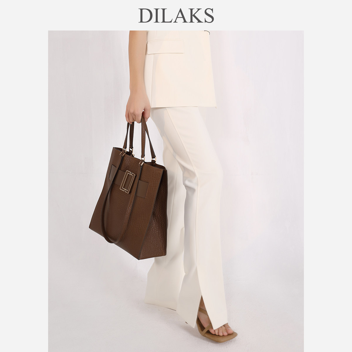 DILAKS迪莱克丝女士包包大包大容量2023新款真皮女包单肩包腋下包_虎窝淘