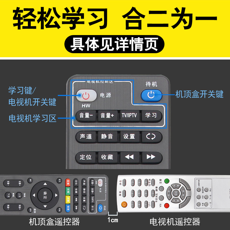 中国电信联通移动创维网络数字电视机顶盒遥控器万能通用E8205 E900 E910 310长虹IHO-3000 IHO-300 TY1208-Z_虎窝淘