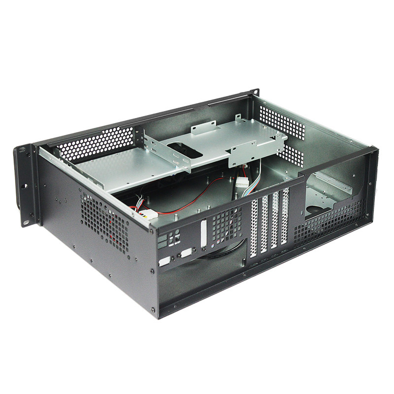3u工控机箱短300深atx主板1个光驱位台式大电源前置io接口服务器_虎窝淘