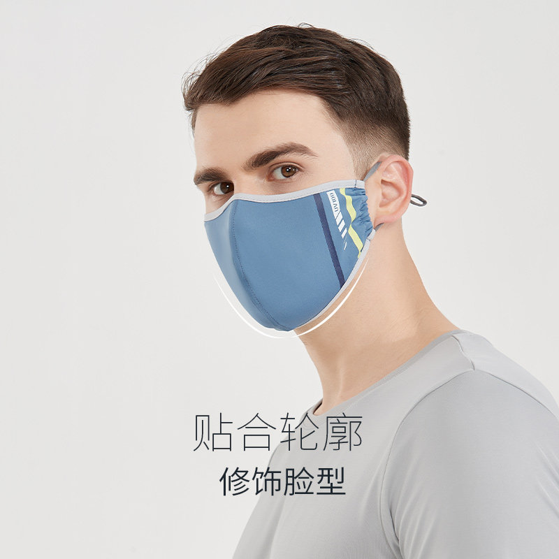 UV100防晒口罩女夏季冰丝透气薄款立体遮阳防紫外线冰丝面罩22326_虎窝淘