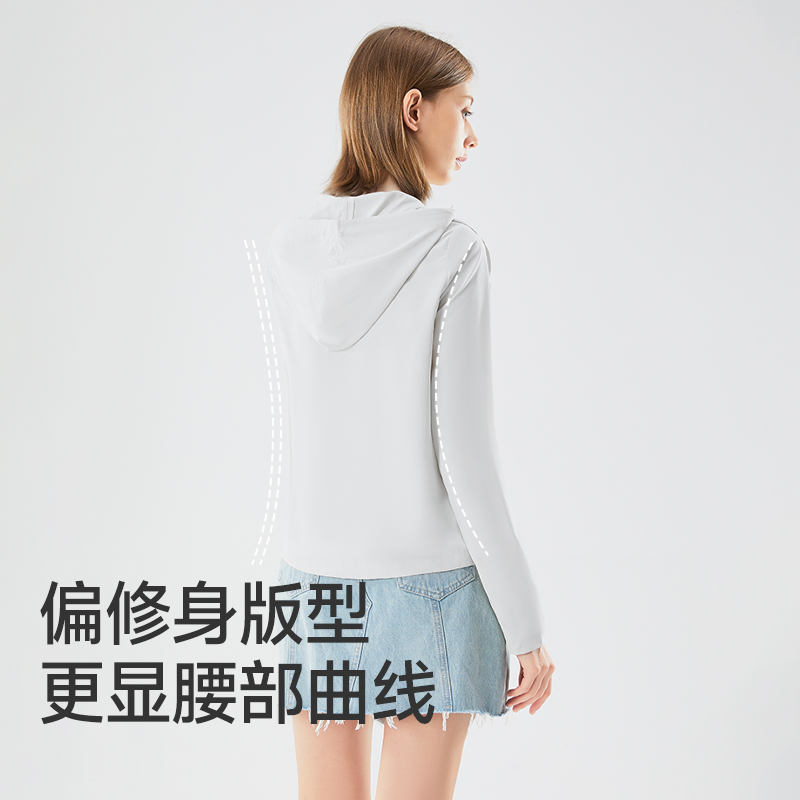 UV100防晒衣女士夏季防紫外线薄款防晒衫外套冰丝透气防晒服21561_虎窝淘