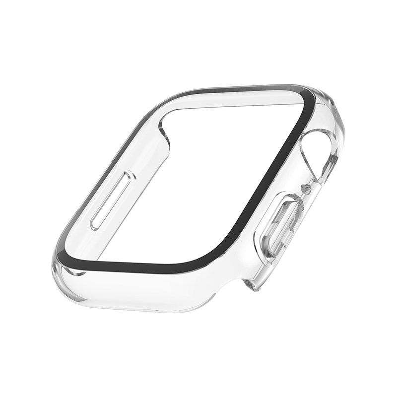 Belkin贝尔金iwatch手表保护壳保护套壳膜一体applewatch8/7/SE/6/5/4防尘抗菌透明全包钢化膜表壳_虎窝淘