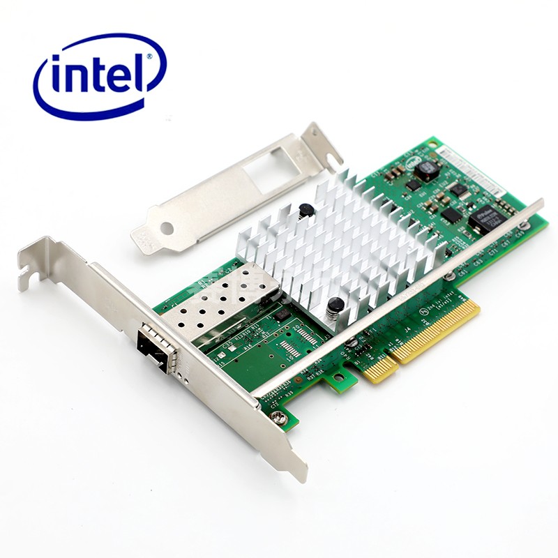 INTEL英特尔万兆网卡 X520LR1 82599单口光纤网卡E10G41BFLR 10G_虎窝淘