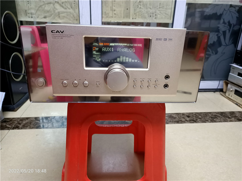 二手发烧功放机 CAV丽声音响 AV-1086 DTS双解码卡拉OK影院大功率_虎窝淘