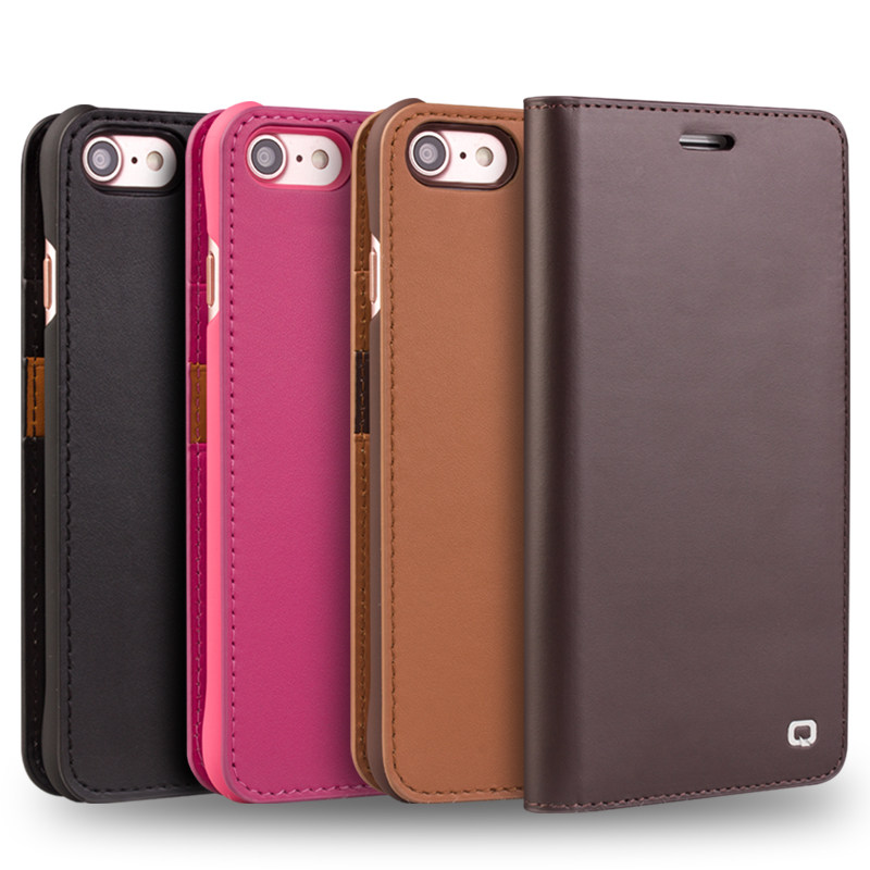洽利苹果8plus手机皮套真皮iphone7手机套翻盖式i8插卡保护壳_虎窝淘