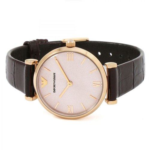 EMPORIO ARMANI阿玛尼时尚皮带石英表复古皮带防水手表礼物AR1911_虎窝淘