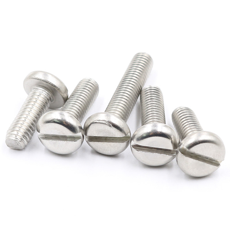 M1.6M2M2.5M3M4M5M6M8不锈钢304盘头一字开槽圆头一字螺丝钉GB67_虎窝淘