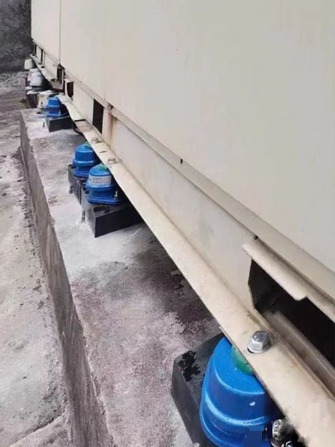 Linking spring shock absorbers fan floor -to -ceiling base air energy ...