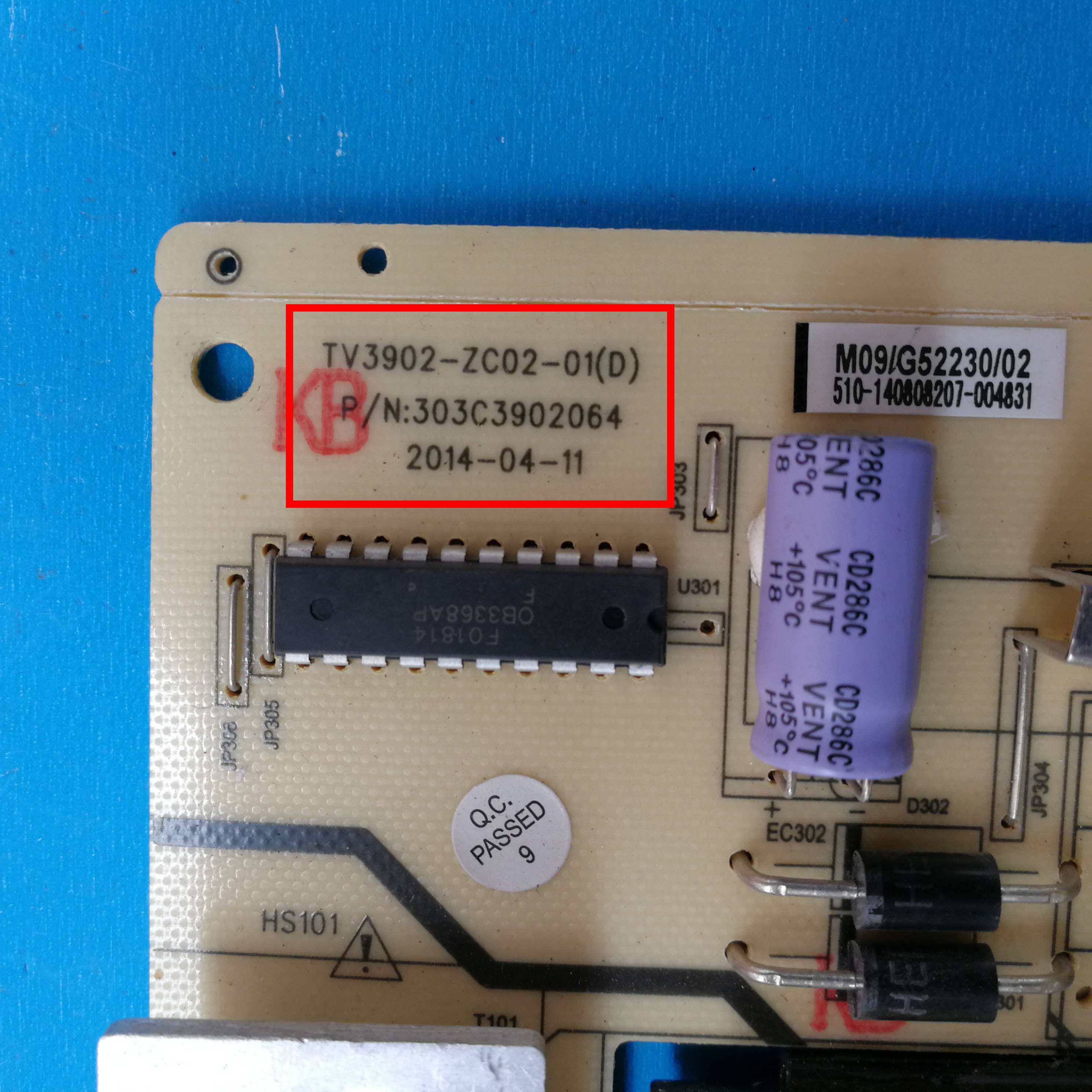 原装海尔LE40F3000W A3000电源板TV3902-ZC02-01 303C3902064/63_虎窝淘