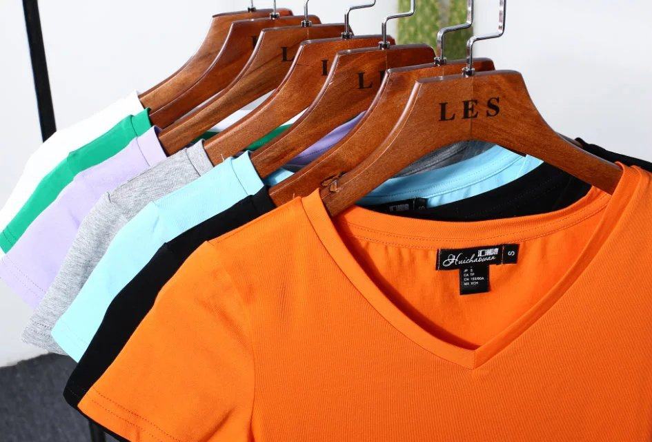 MRMT 2022 Women's T Shirt Women Short Sleeved Slim Solid Col_虎窝淘