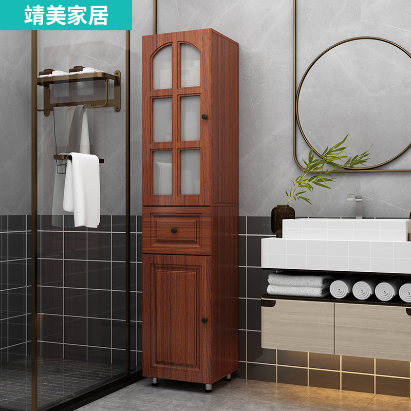 卫生间边角柜储物柜欧式门柜子浴室边柜支持定制马桶墙角夹缝柜_虎窝淘