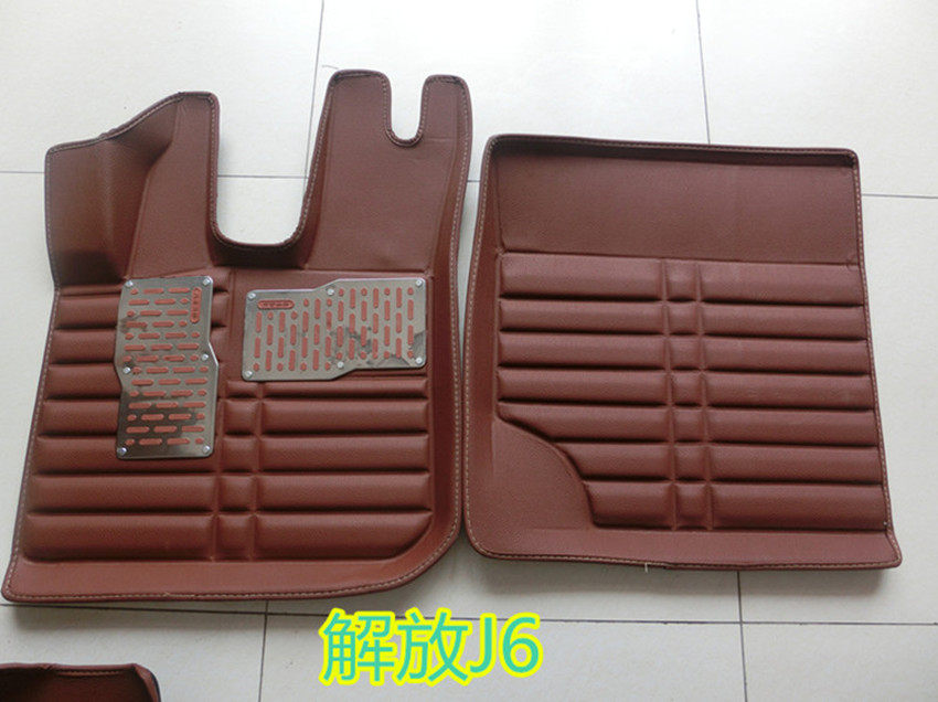 新解放J6P解放J6L Jh6 J6M专用脚垫解放J6领航版货车皮革脚垫_虎窝淘