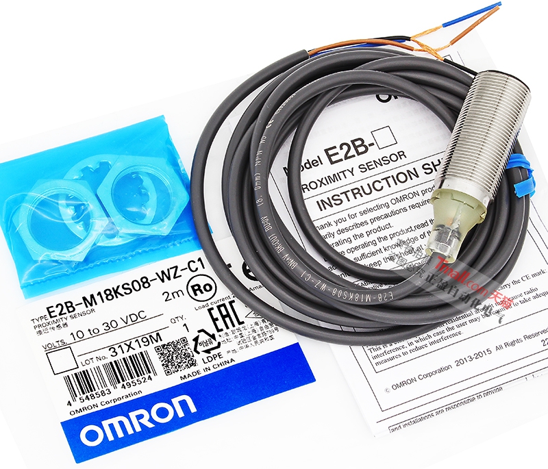 正品欧姆龙E2G接近开关E2B-M18 KN10 KN16 KS05 KS08-WZ-C1-WS-B1_虎窝淘