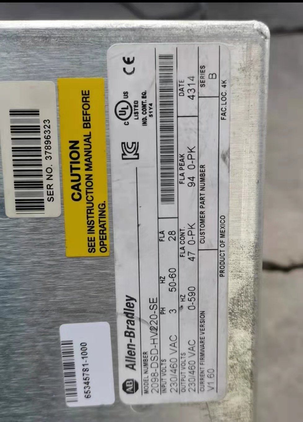 议价AB司服驱动器，2098-DSD-HV220-SE，成色漂亮议价_虎窝淘