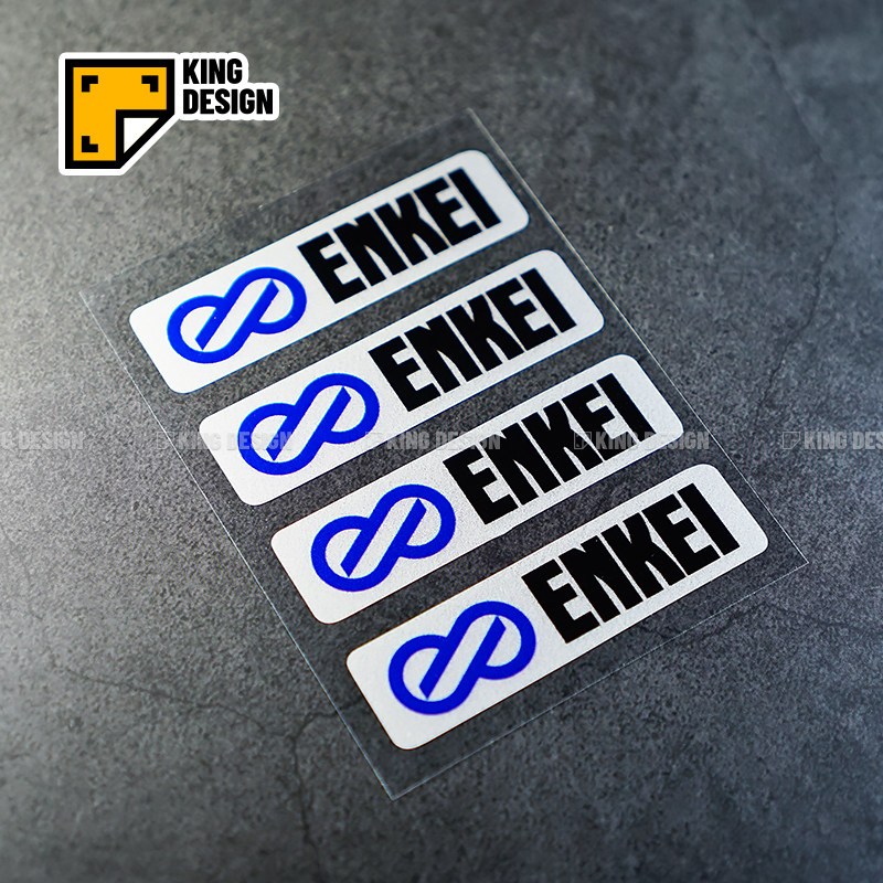 国王车贴 enkei轮毂装饰车贴个性jdm汽车改装反光贴纸防水贴防晒_虎窝淘
