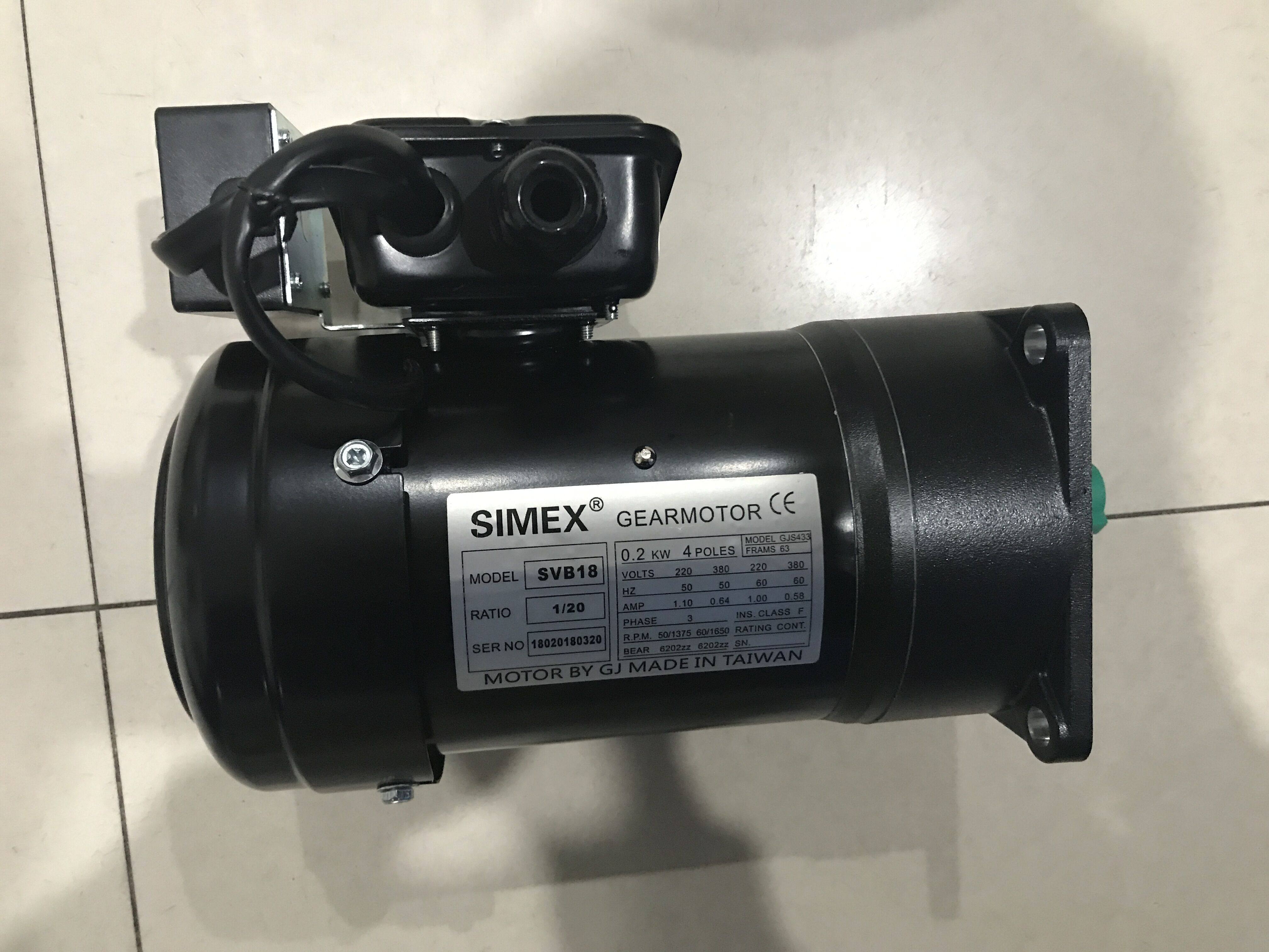 SIMEX电机 SVB18 0.2KW 0.4KW 1:20 1:25 1:30换刀系统马达_虎窝淘