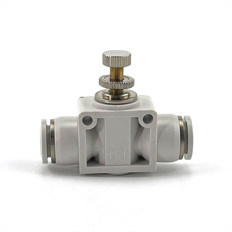 气动气管接头管道白色节流阀PA LSA SA4 SA6 SA8 SA10 SA12直通阀_虎窝淘