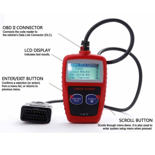 MS309 multi-functional automotive diagnostic instrument code reader OBD ...
