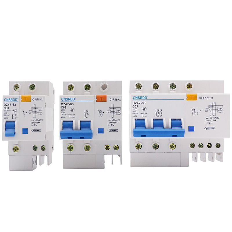 上海人民DZ47LE-63漏电断路器1P 2P 3P+N 4P保护器空开厂家直销_虎窝淘