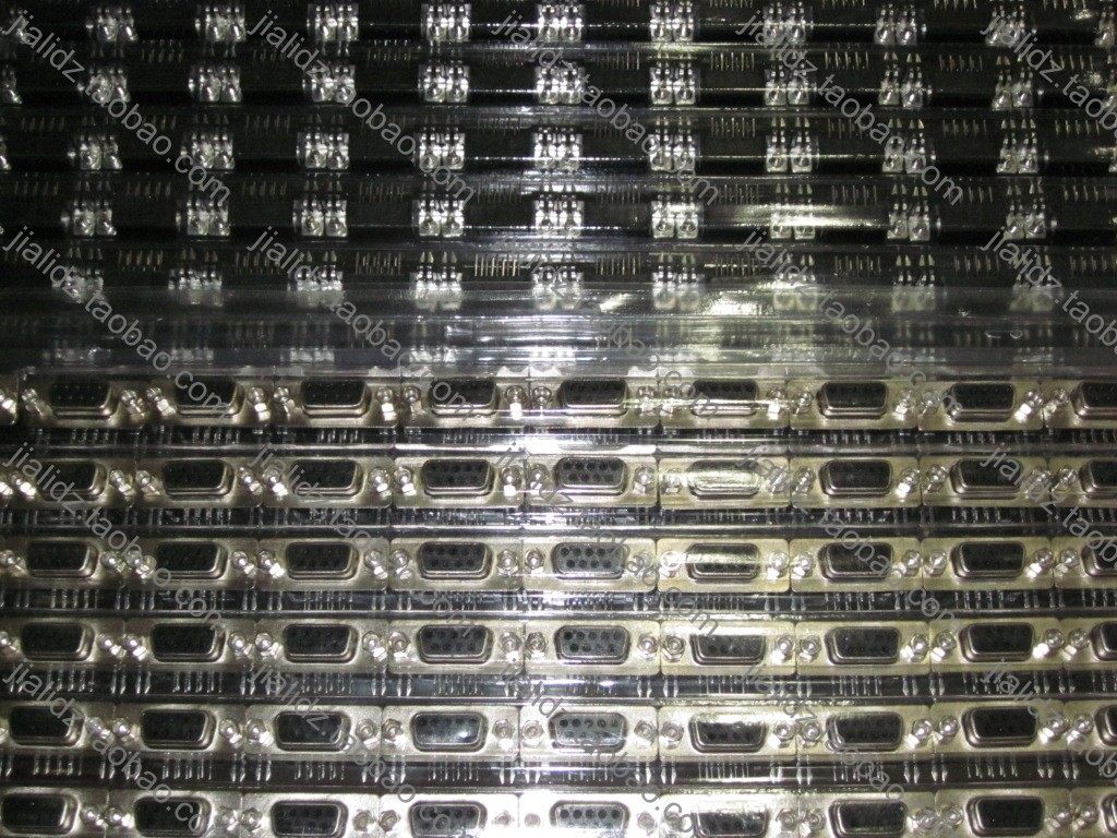 DR9(母头)母座RS232 9芯串口 90度弯脚插板式 DB9孔弯针_虎窝淘