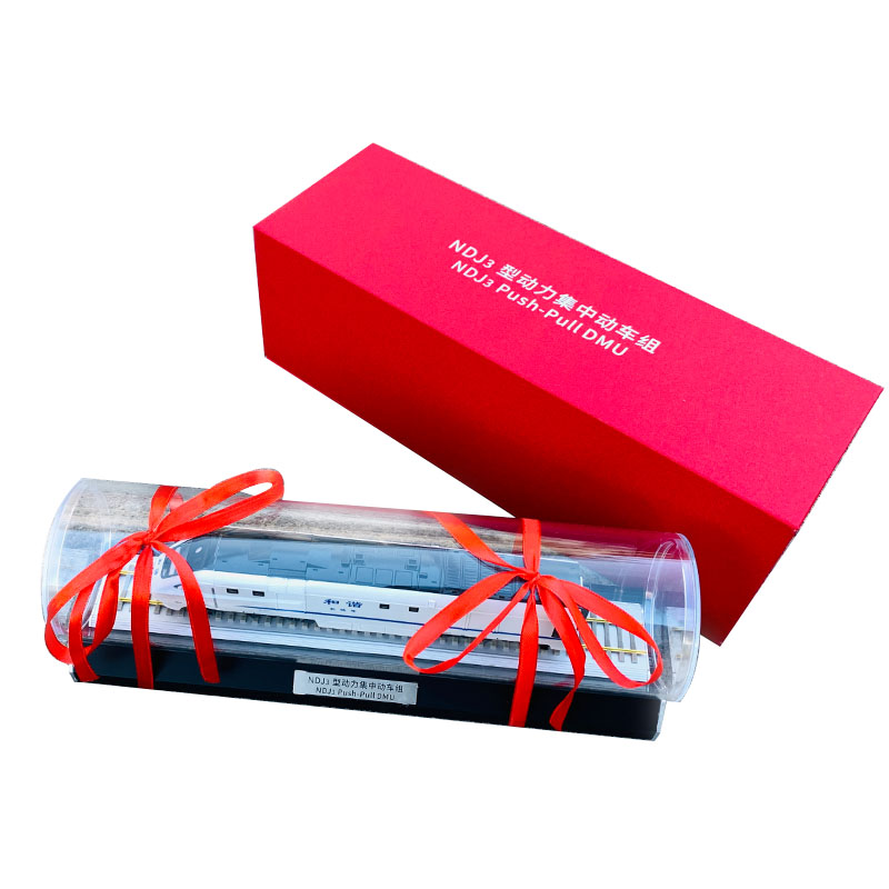 1:87和谐长城号内燃电力传动动力集中动车组NDJ3型模型沙盘原厂_虎窝淘