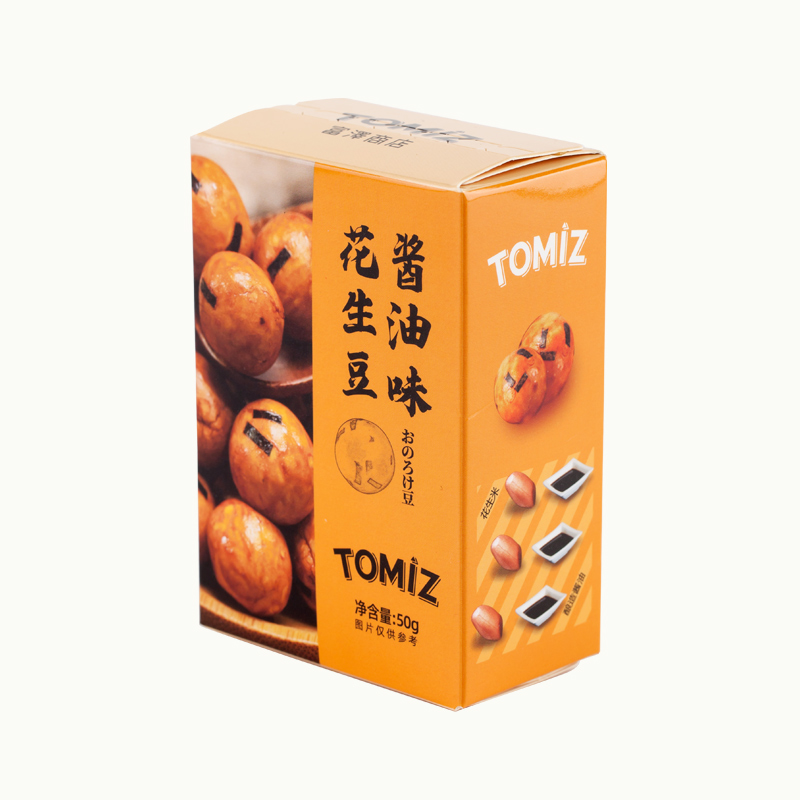 TOMIZ富泽商店酱油味花生豆原产办公室休闲零食小吃炒货_虎窝淘