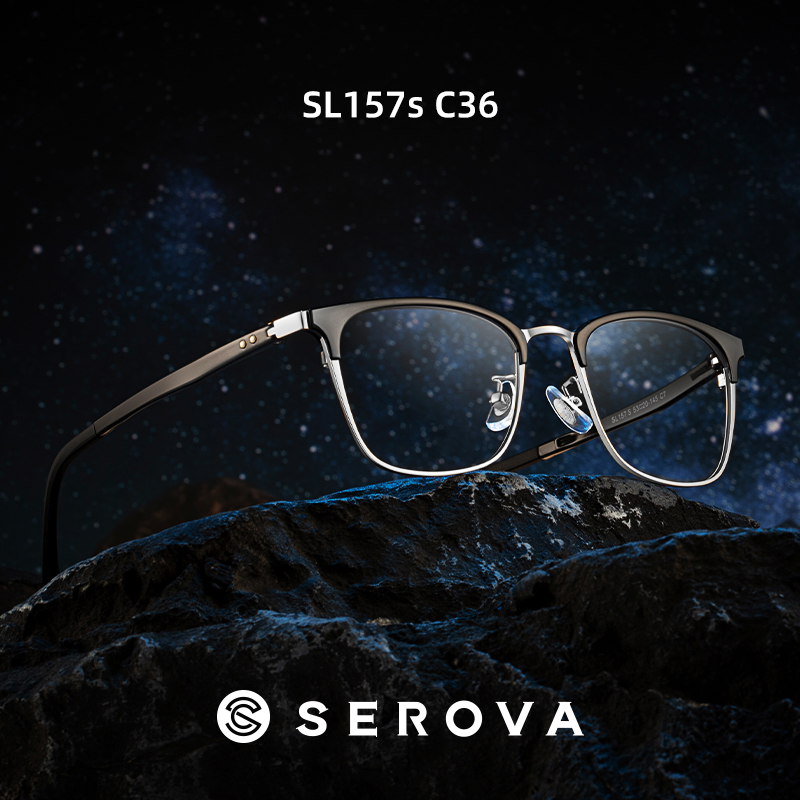SEROVA施洛华SL157张艺兴同款时尚超轻男款眼镜架可配女近视眼镜_虎窝淘