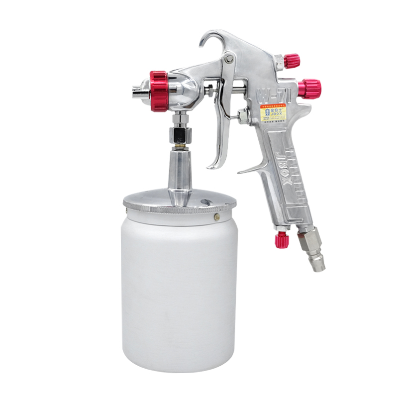 JBOX压送式W-71、77上下壶家具气动油漆喷枪汽车面装修涂料喷漆枪_虎窝淘