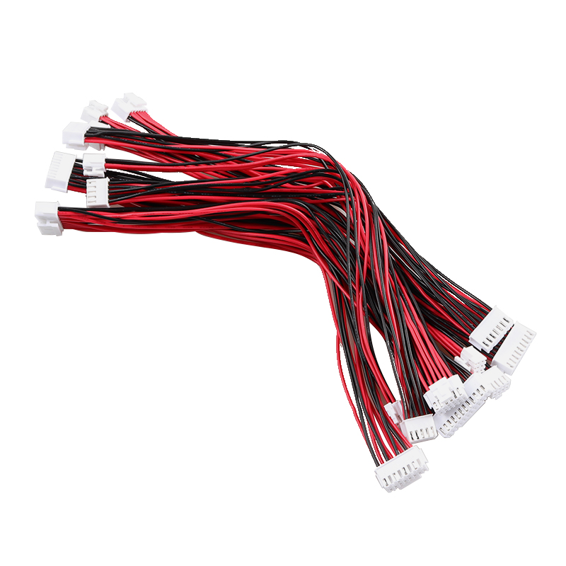 PHB2.0mm端子线双排带扣彩色电子线单头双头连接线2*2P-2*12P_虎窝淘