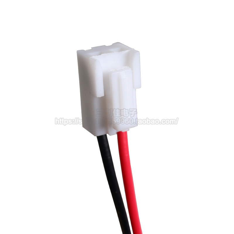 VH3.96插头带锁扣端子线间距3.96mm 20awg彩色单头双头电子线_虎窝淘