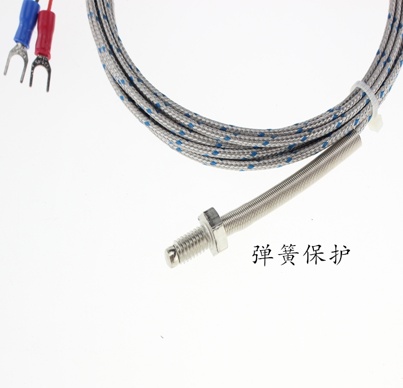 KE型非标可定做高精密M6M8螺钉温度传感器探头测温线感温线热电偶_虎窝淘