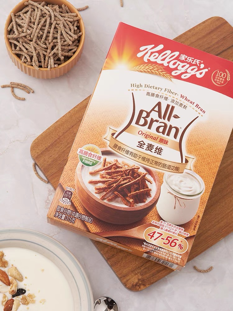 家乐氏进口全麦维315g All Bran进口谷物高纤粗粮营养早餐麦片_虎窝淘