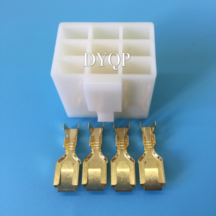 DJ7091-6.3-21/11汽车接插件九孔9芯9线9p公母母插头车用连接器_虎窝淘