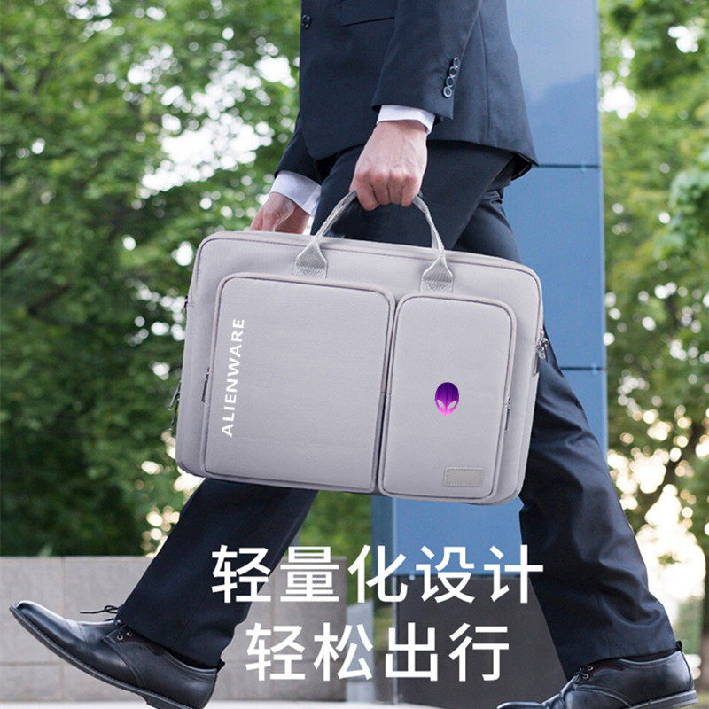 适用电脑包可放背包斜跨17.3英寸手提包x17Alienware外星人笔记本电脑包