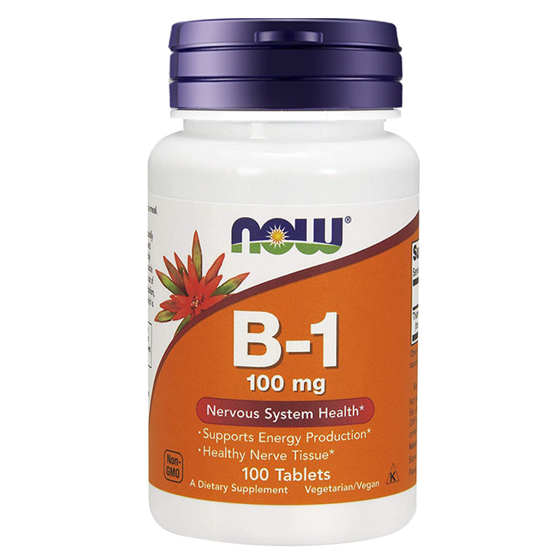 NOW美国进口Vitamin维生素B1片VB1舒缓神经硫胺素B族维生素正品_虎窝淘