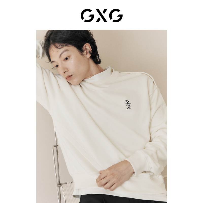 新款GXG男装多款多色印花设计卫衣24年秋季卫衣