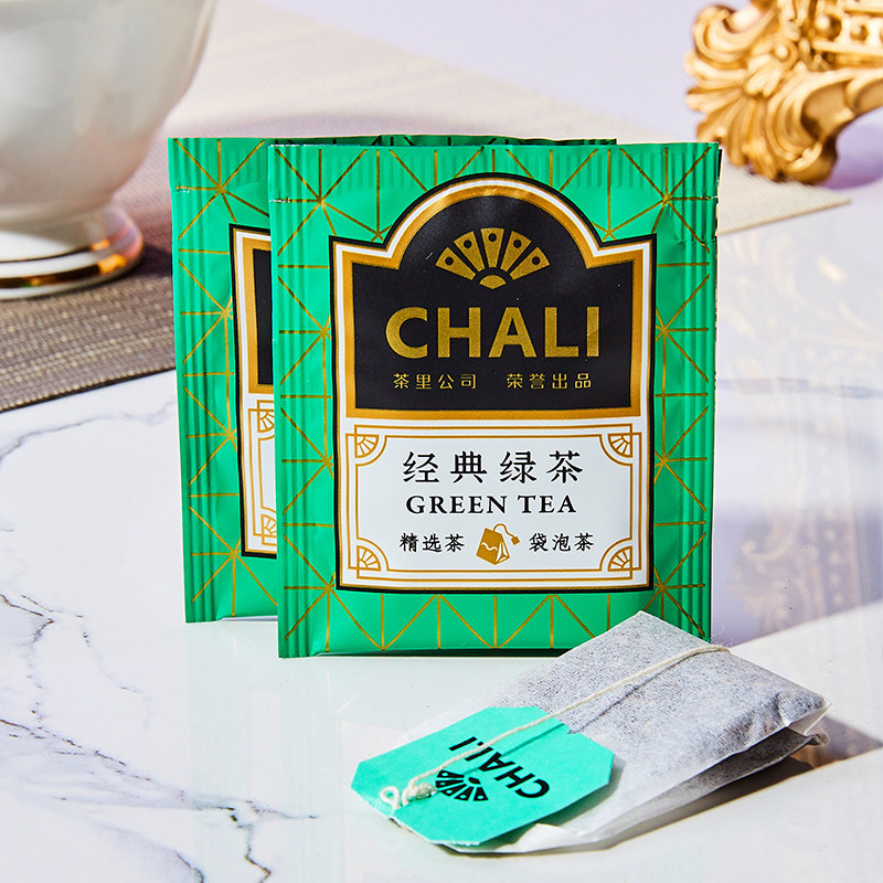 CHALI绿茶茶包茶叶袋泡茶100包企业餐厅酒店用茶绿茶包_虎窝淘