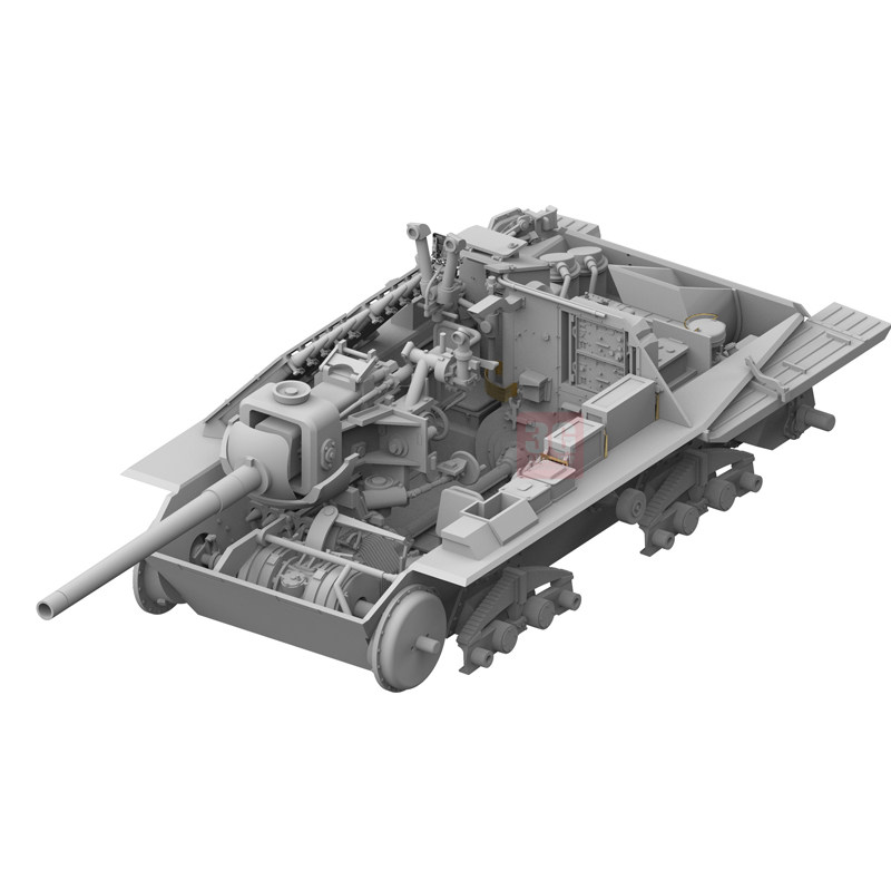 3G模型三花拼装战车 2170追猎者坦克歼击车早期型全内构 1/35_虎窝淘