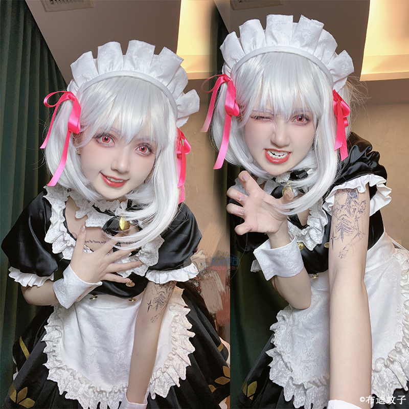 次元电台 fgo街机迦摩cos弓阶二破cosplay女仆装游戏套装女_虎窝淘