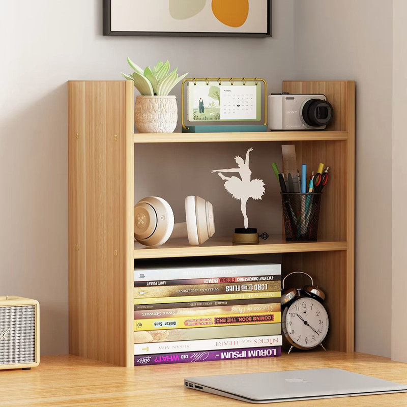 桌上书架桌面置物架办公桌收纳架宿舍书桌学习桌多层小层架分层架_虎窝淘